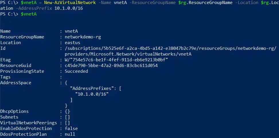 How To Create Azure Virtual Networks in PowerShell | Jeff Brown Tech