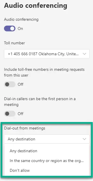 Understanding Microsoft Teams Audio Conferencing Dial-Out Capabilities ...