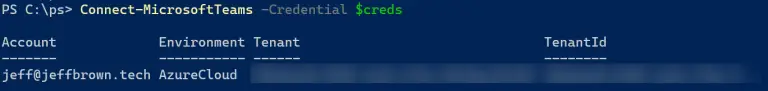 Microsoft Teams PowerShell: Install and Connect Guide | Jeff Brown Tech