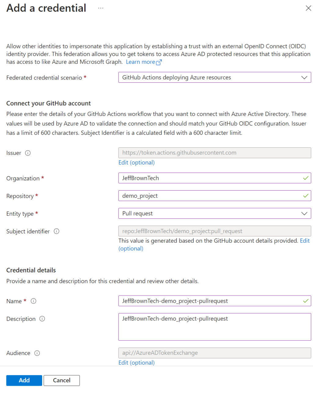 Connect GitHub and Azure using OpenID Connect | Jeff Brown Tech