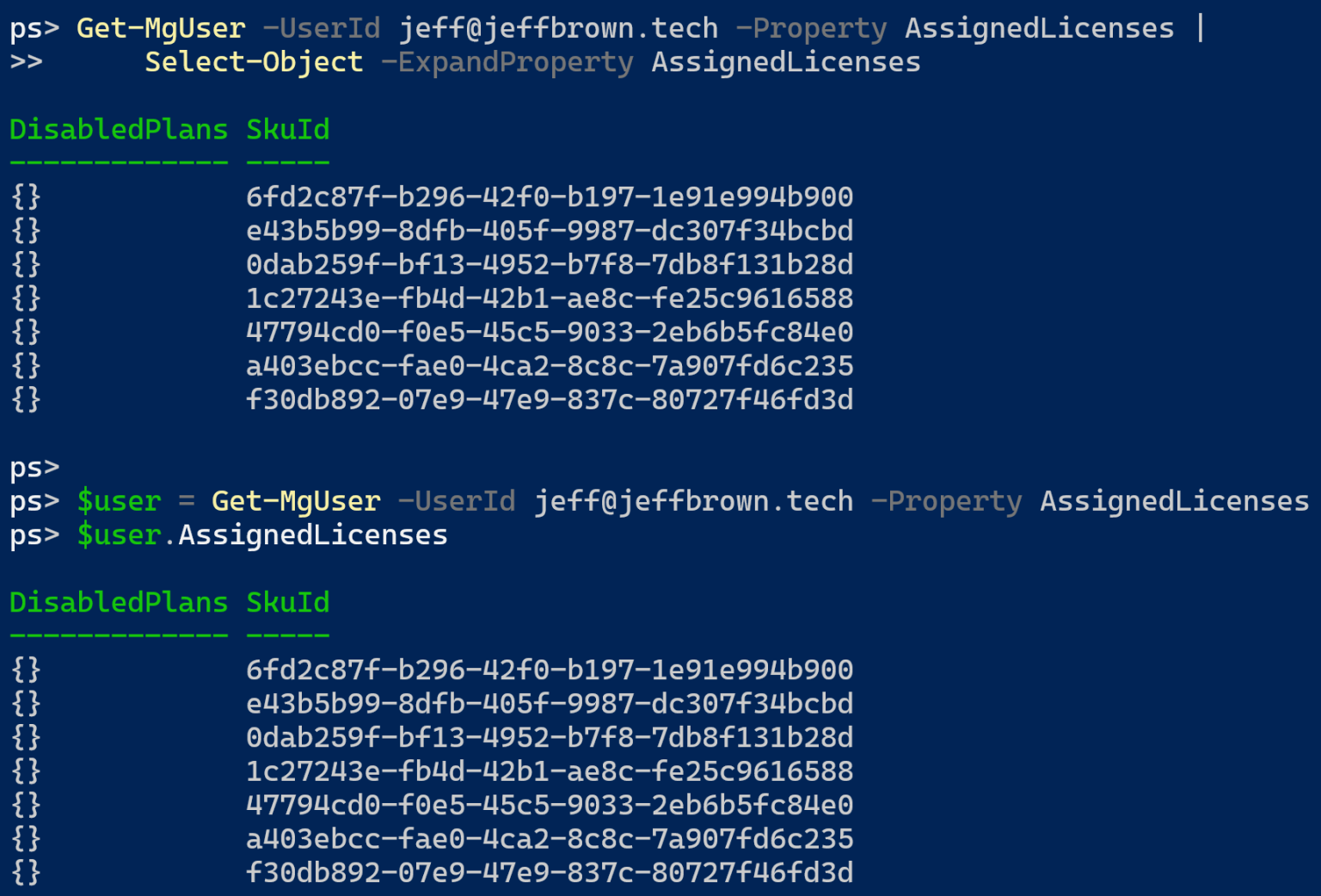 Manage Office 365 License Using PowerShell | Jeff Brown Tech